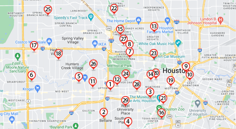 HoustonProperties - Interactive Map Of Houston Neighborhoods